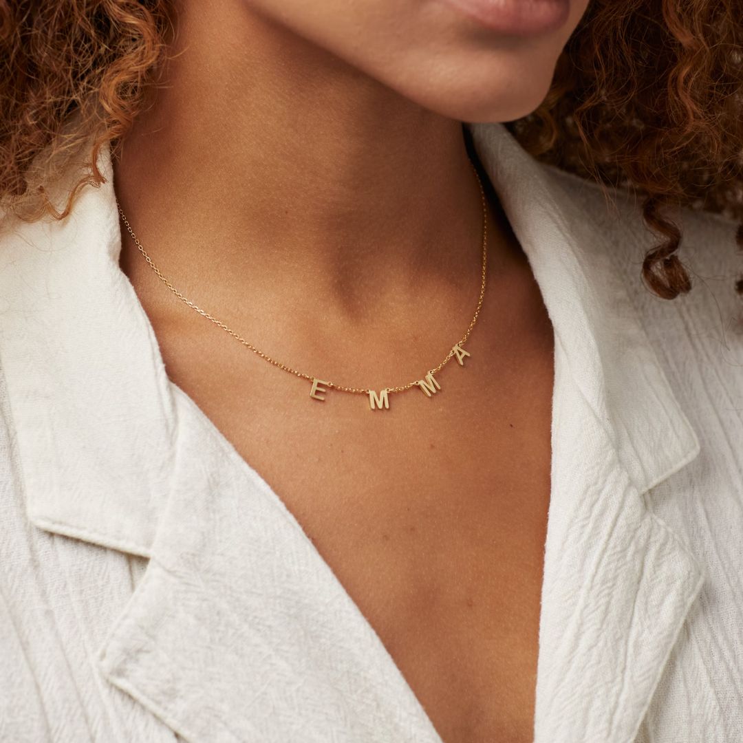 Personalized Name Necklace Gold Silver | Personalized Jewelry | Gifts ...